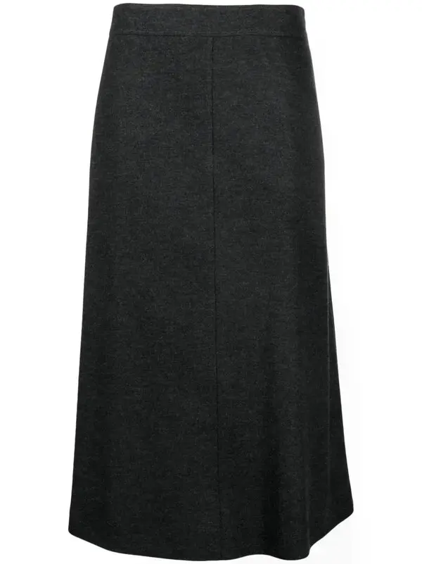 Brunello Cucinelli High-waisted Cashmere-blend Midi Skirt