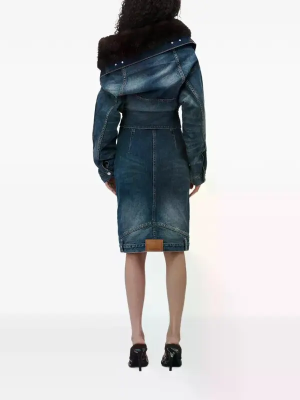 Alexander Wang Upside Down Denim Pencil Skirt