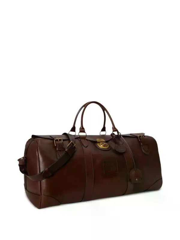 Polo Ralph Lauren Leather Buckle-detail Duffle Bag - Brown