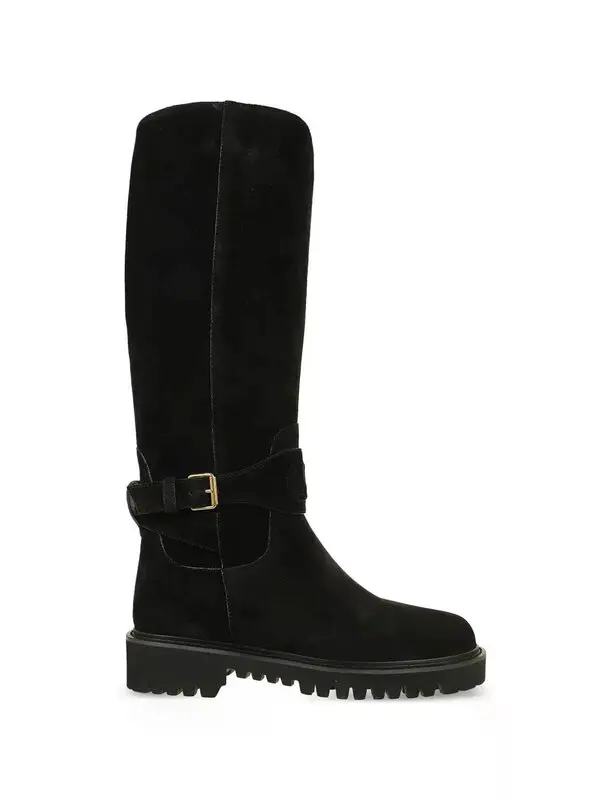 Valentino Garavani Vlogo Signature Split-leather Boot 40mm - Black