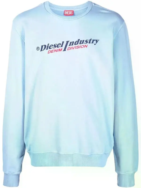 DIESEL® Logo-print Long-sleeve Sweatshirt