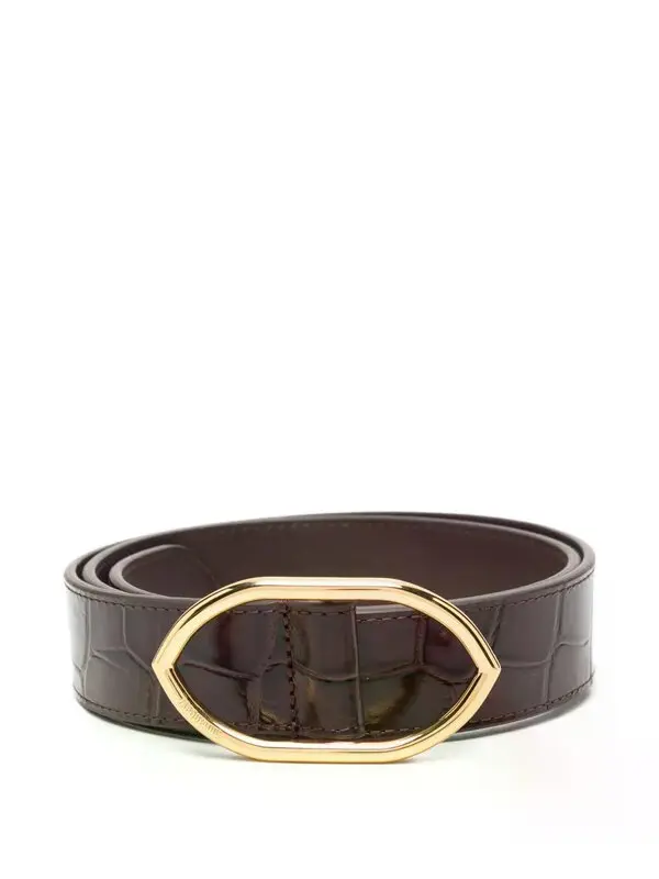 Jacquemus Calisson Croc-effect Leather Belt