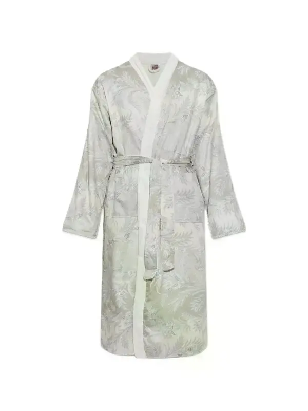 Etro Paisley-print Cotton Dressing Gown - Grey