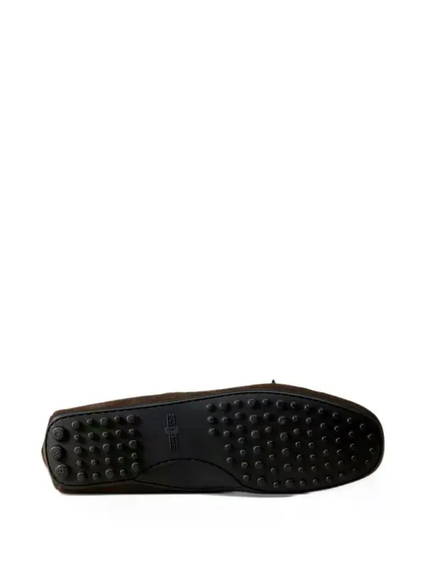 Car Shoe Crocodile-print Leather Boat Shoes