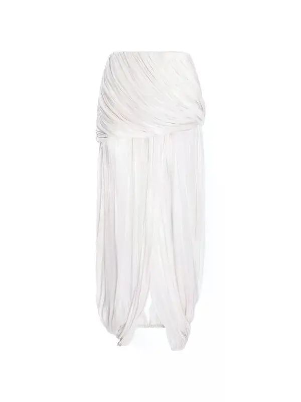 V:PM ATELIER Justine Pleated Midi Skirt