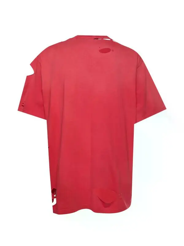 Balenciaga Unifit Logo-print Distressed T-shirt