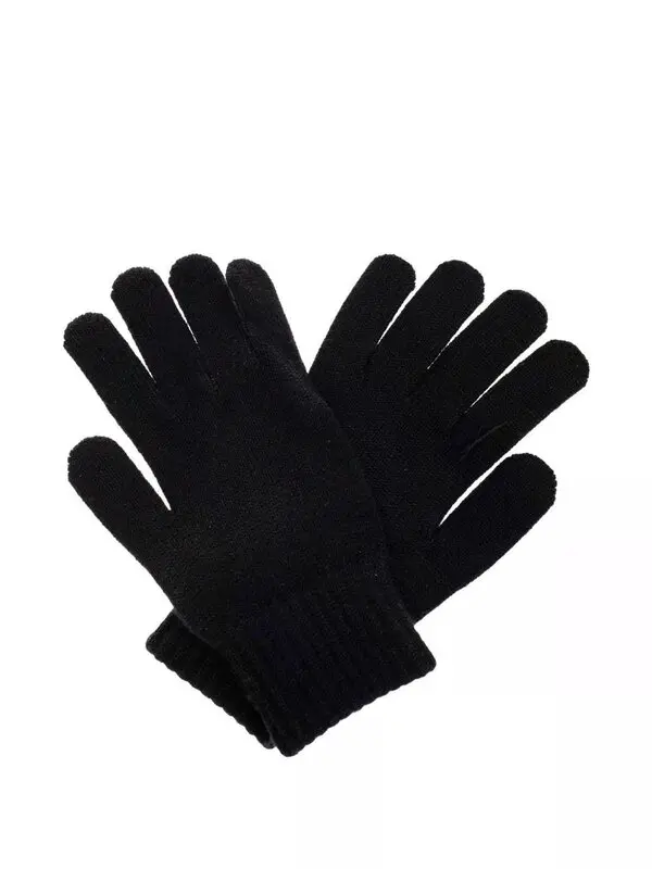 EA7 Logo-patch Knit Gloves