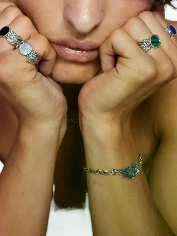 Emanuele Bicocchi Ala Malachite Sterling Ring