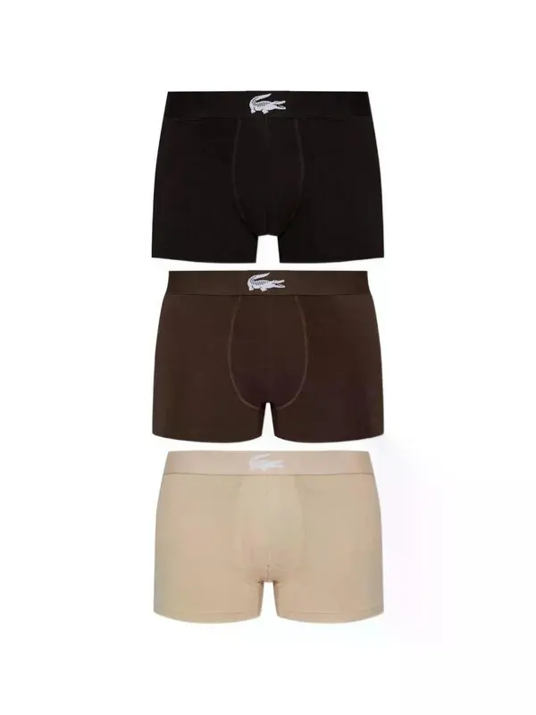 Lacoste Logo-embroidered Boxers - Black