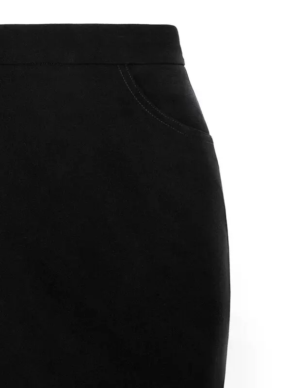 V:PM ATELIER Parlor Flounce-hem Midi Skirt