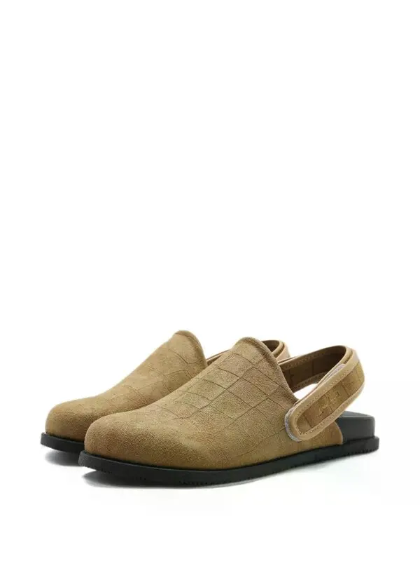 Good News Croc-effect Slingback Mules