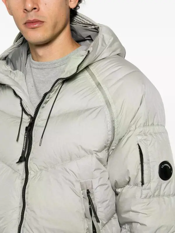 C.P. COMPANY Lens-detail Hooded Puffer Jacket