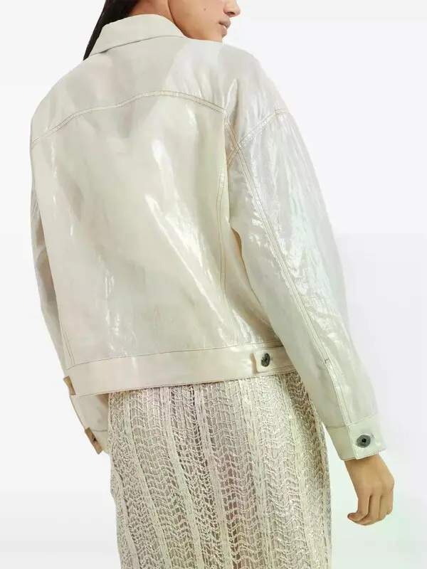Brunello Cucinelli Coated-finish Cotton Jacket