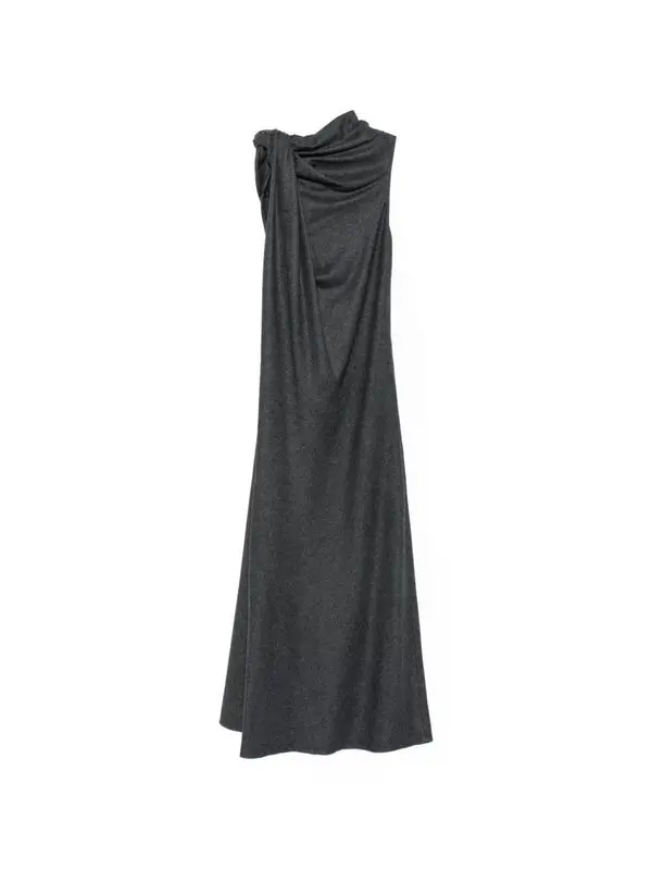 PETAR PETROV Draped Sleeveless Maxi Dress