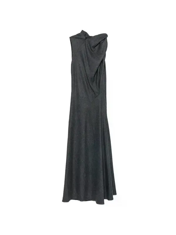 PETAR PETROV Draped Sleeveless Maxi Dress