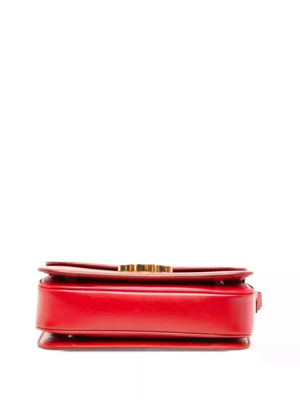 Celine 2024 Classique Shiny Calfskin Triomphe Crossbody Bag