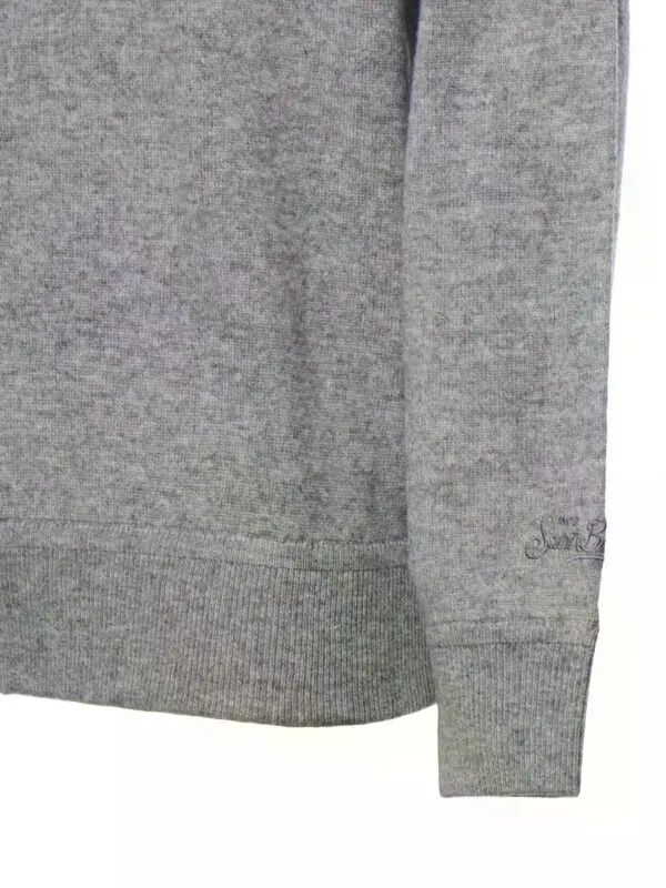 MC2 SAINT BARTH Bricklane Merino Wool And Cashmere Blend Crew-neck - Grey