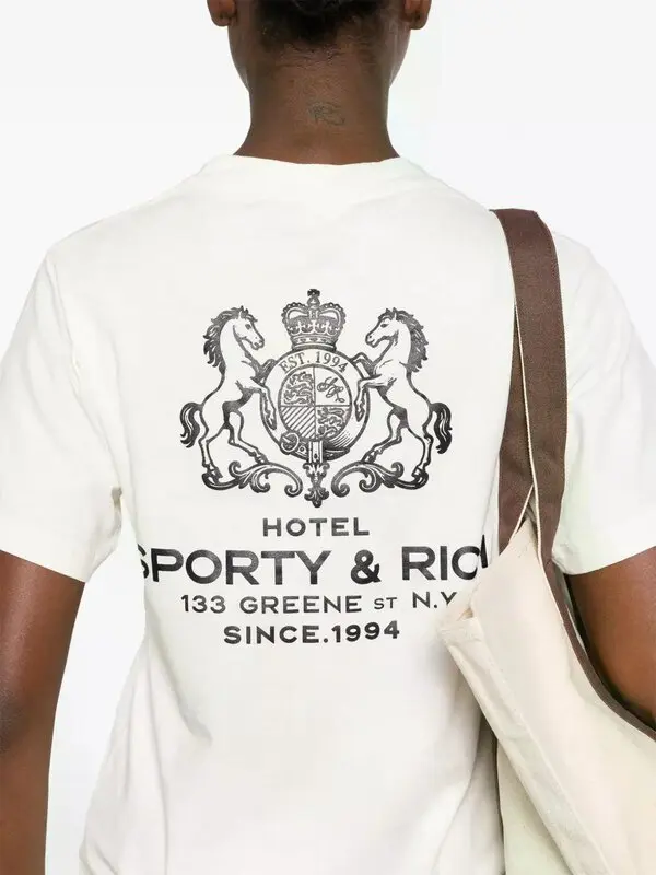 Sporty & Rich Logo-print T-shirt