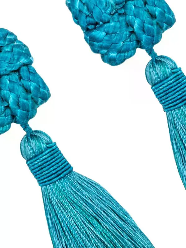 JENNIFER BEHR Carmella Knotted Tassel Earrings