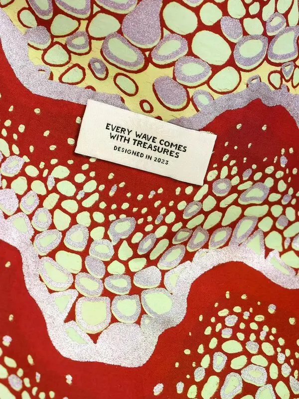 VLISCO DIALOGUES Bubble-print Midi Pareo Skirt