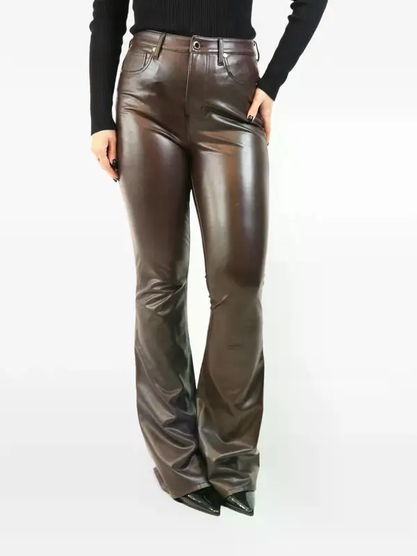 Veronica Beard Beverly Flare Trousers - Brown