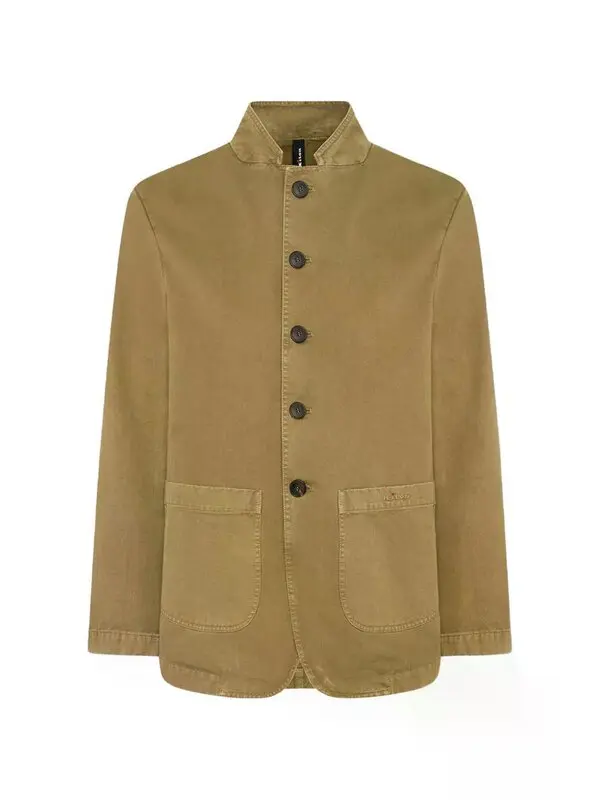 Kiton Mandarin-collar Buttoned Overshirt - Neutrals
