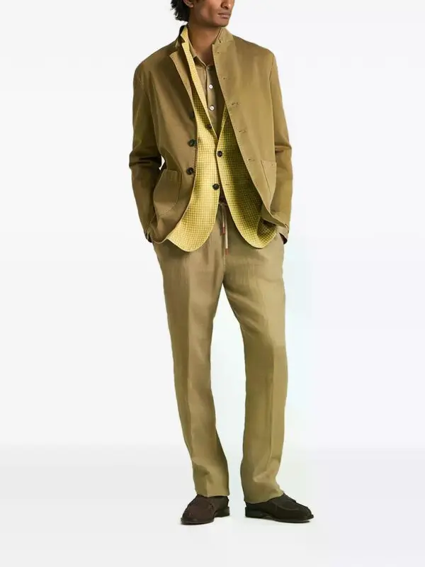 Kiton Mandarin-collar Buttoned Overshirt