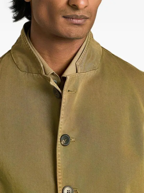 Kiton Mandarin-collar Buttoned Overshirt
