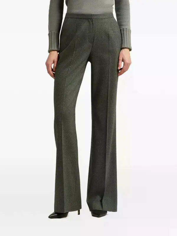 Kiton Pressed-crease Flared Trousers