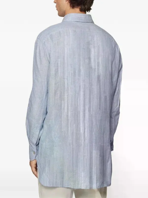 Kiton Striped Cotton Shirt