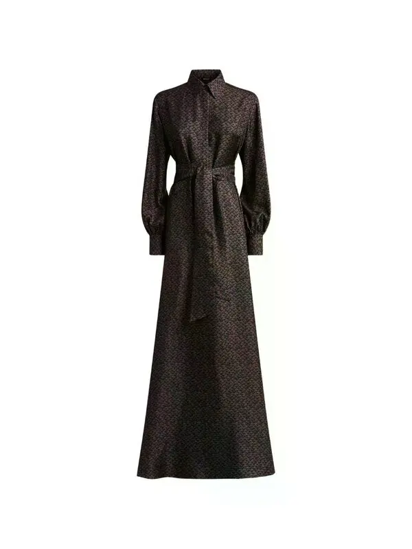 Kiton Geometric-print Maxi Dress