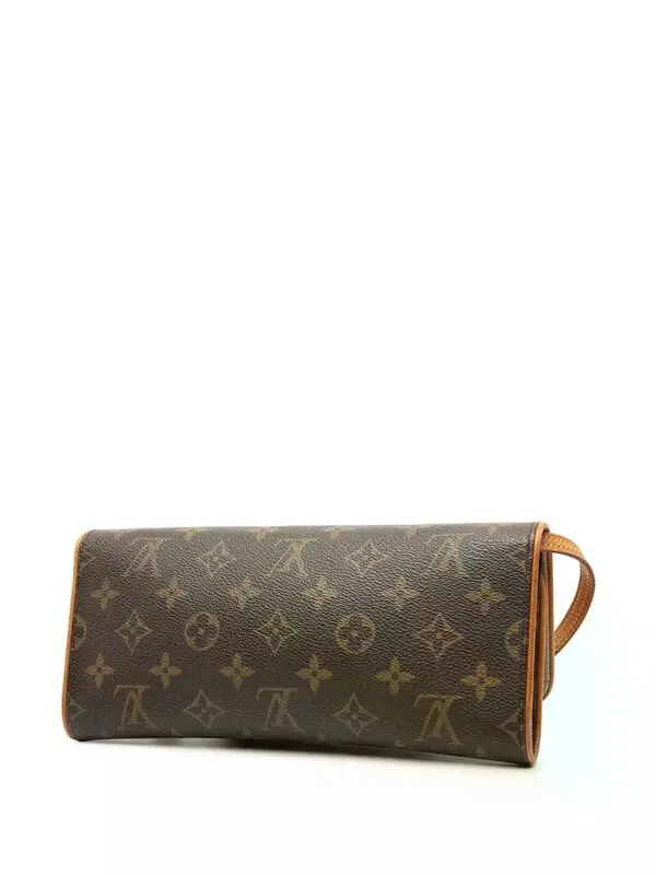 LOUIS VUITTON 2001 Monogram Pochette Twin Gm Crossbody Bag