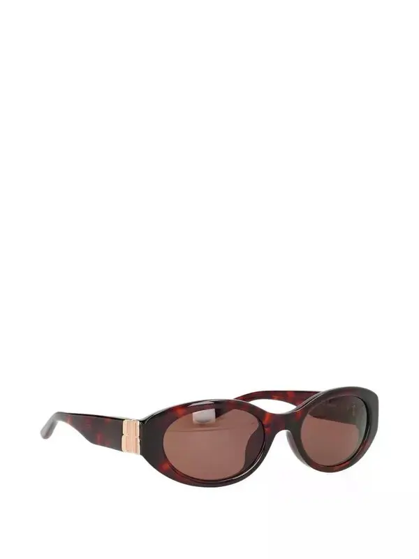 Balenciaga Tortoiseshell-effect Bb Sunglasses - Brown
