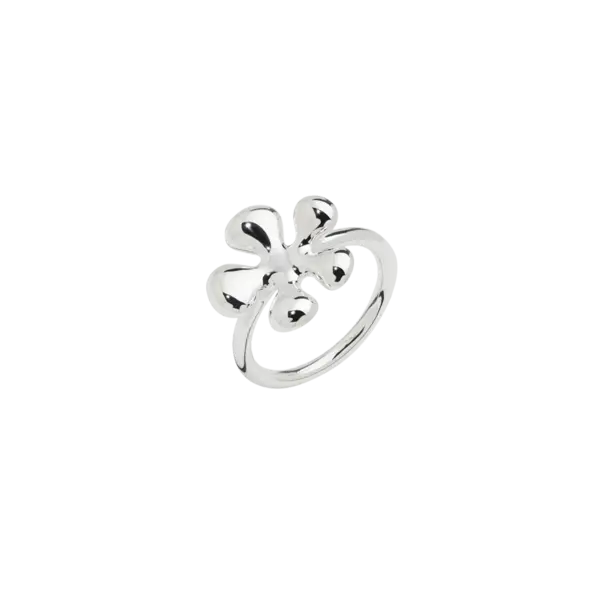 LUCY QUARTERMAINE Raised Splash Ring In Sterling - Silver