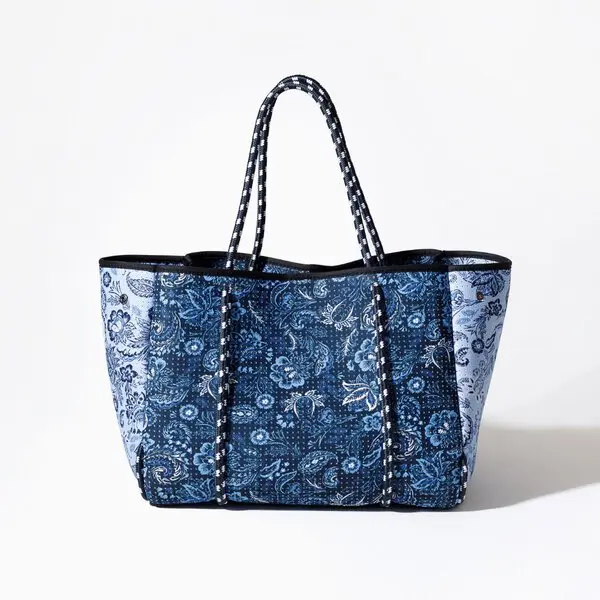 POP UPS BRAND Everyday Tote Paisley Indigo