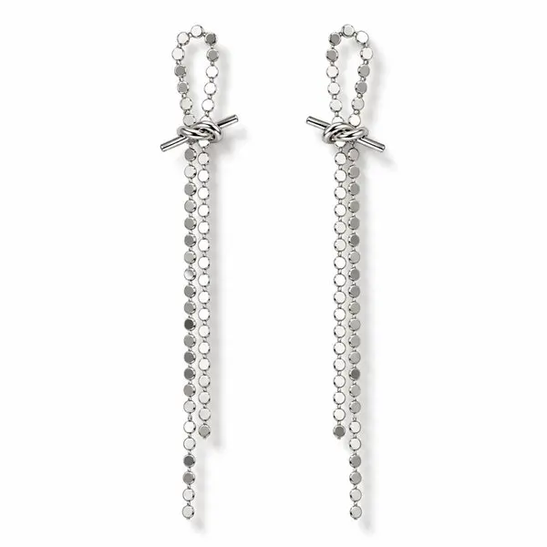 HYE JANE JEWELRY T-bar Tassel Drop Earrings - Silver