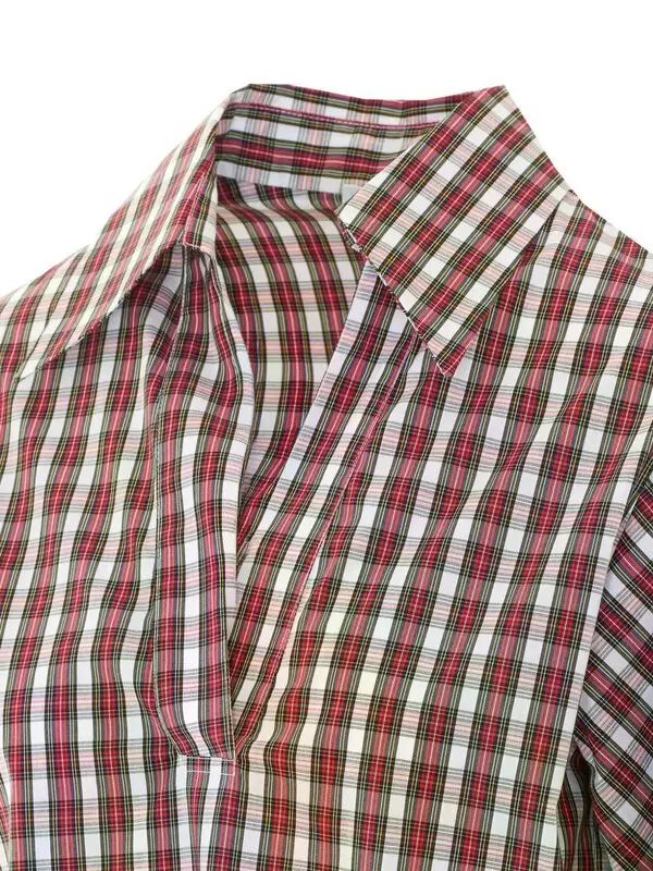 RUE DU BAC Check-pattern Blouse