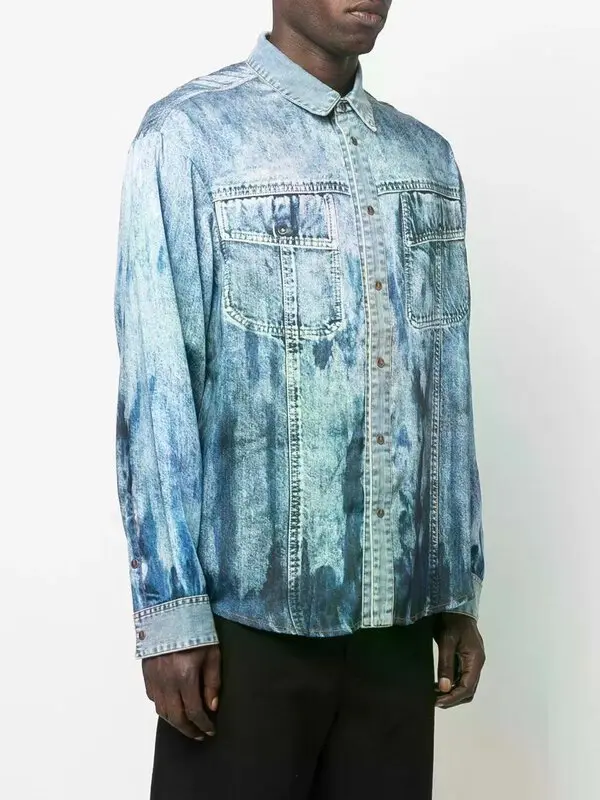 DIESEL® Bleached-effect Denim Shirt