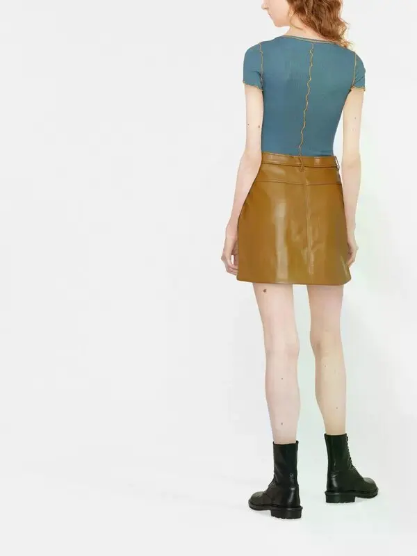 DIESEL® Exposed-seam Cropped T-shirt