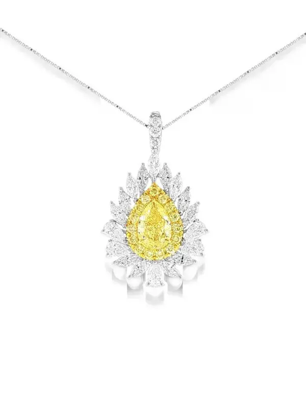 HYT JEWELRY Diamond 2-in-1 Pendant And Ring
