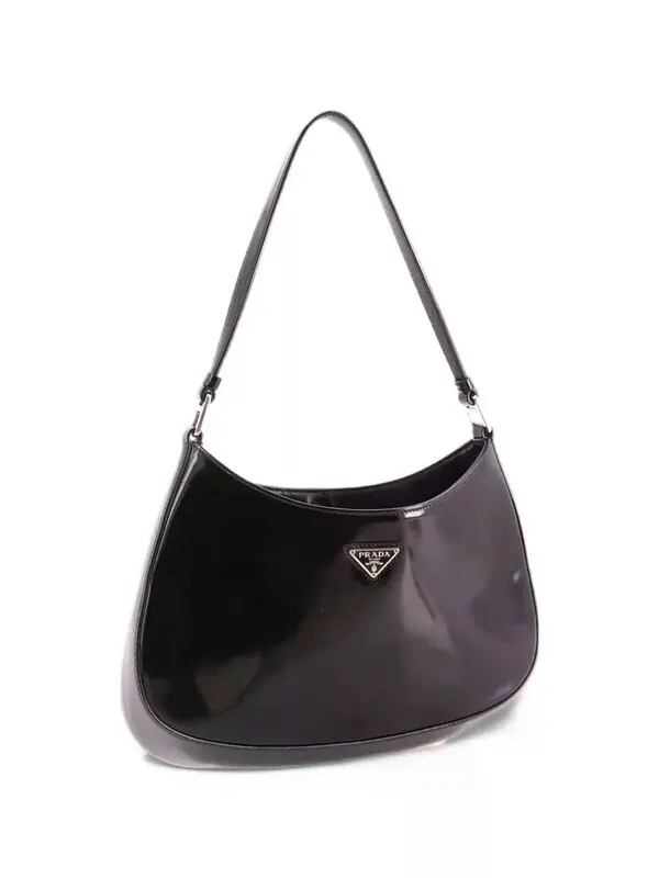 Prada Cleo Shoulder Bag Spazzolato Leather Medium Hobo Bag