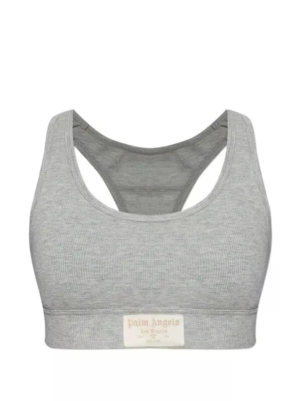 Palm Angels Ribbed Logo-patch Bra