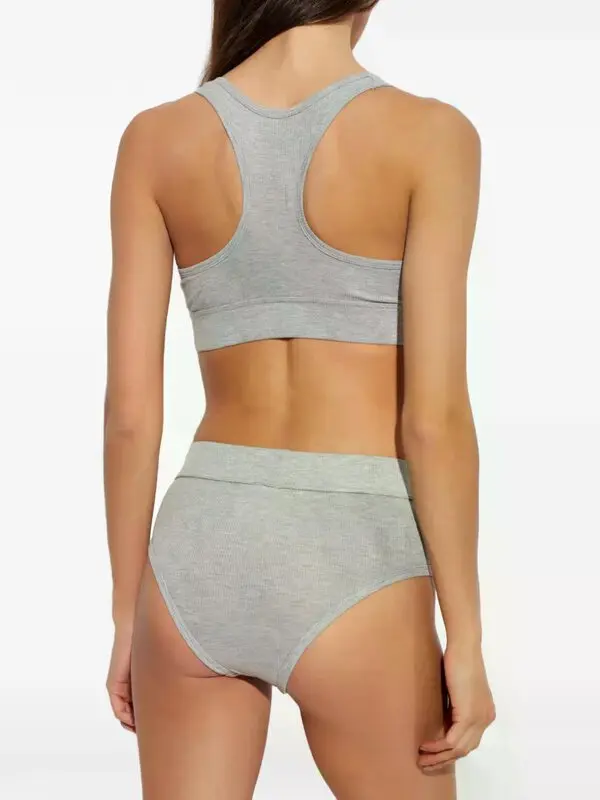 Palm Angels Ribbed Logo-patch Bra