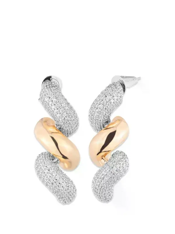 Eddie Borgo Pavé Torsade Drop Earrings - Silver