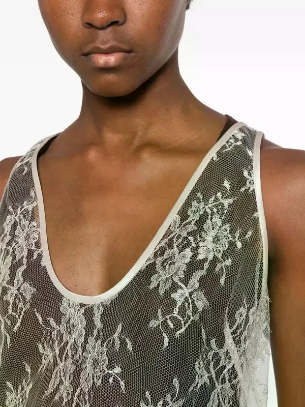 TOM FORD Lace-overlay Top