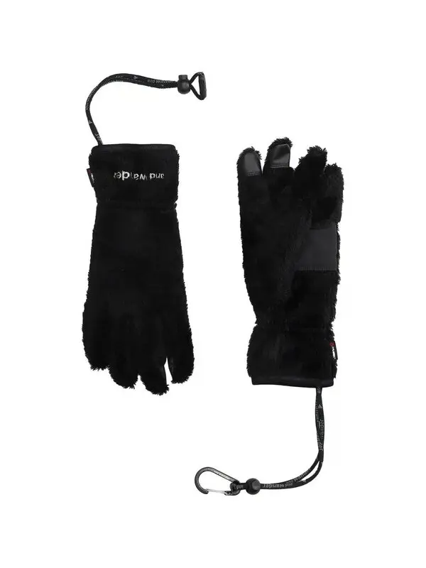AND WANDER High Loft Fleece Gloves - Black