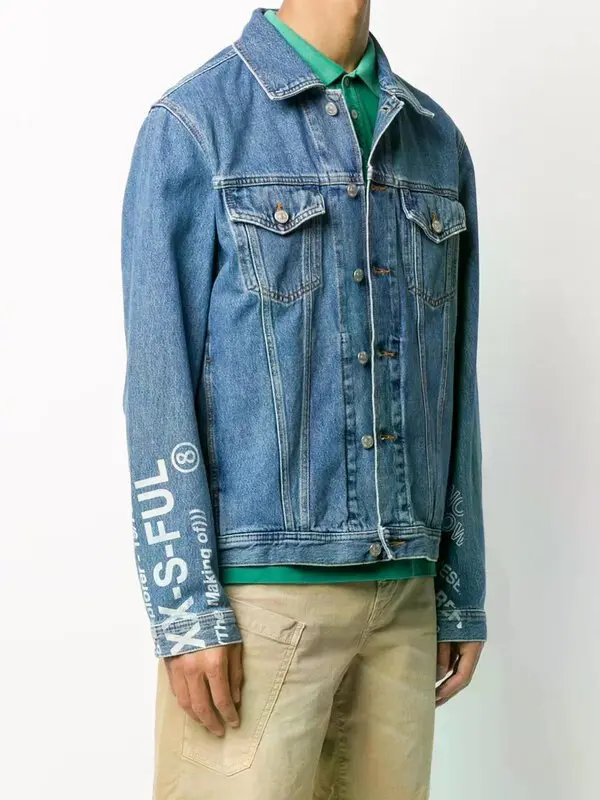 DIESEL® Nhill-sp2 Printed Denim Jacket