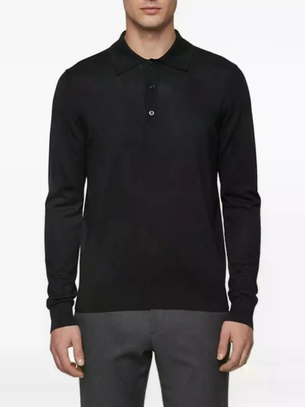 Prada 2024 Long-sleeve Polo Sweater - Black