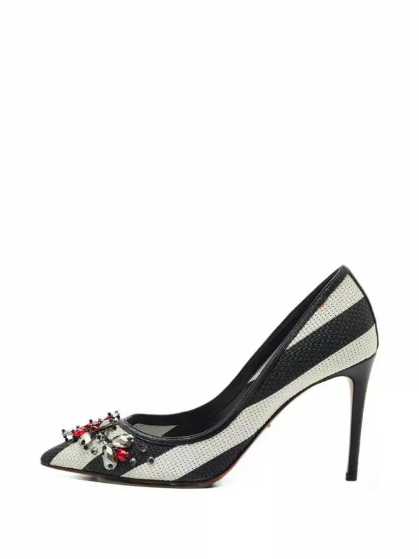 Dolce & Gabbana Jewel-brooch Pointed-toe Pumps