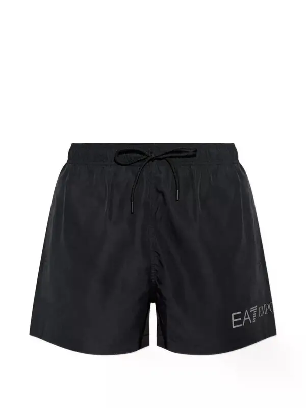 EA7 Logo-print Drawstring Swim Shorts
